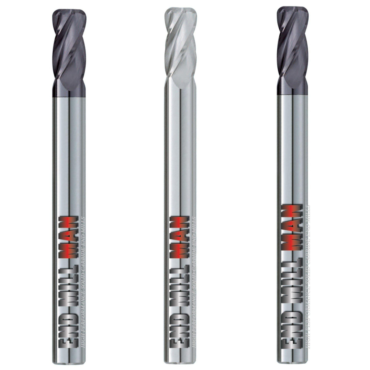 (3 Pack) 1/2" x 1-1/2" x 6" Long Reach Carbide Radius End Mills – The ...